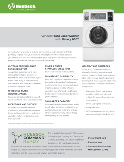 Front Load Washers - Huebsch