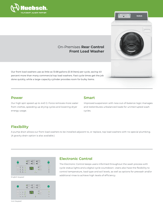 Commercial Front Load Washers - Huebsch
