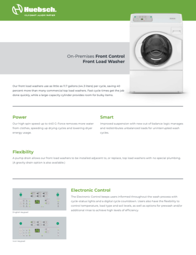 Commercial Front Load Washers - Huebsch
