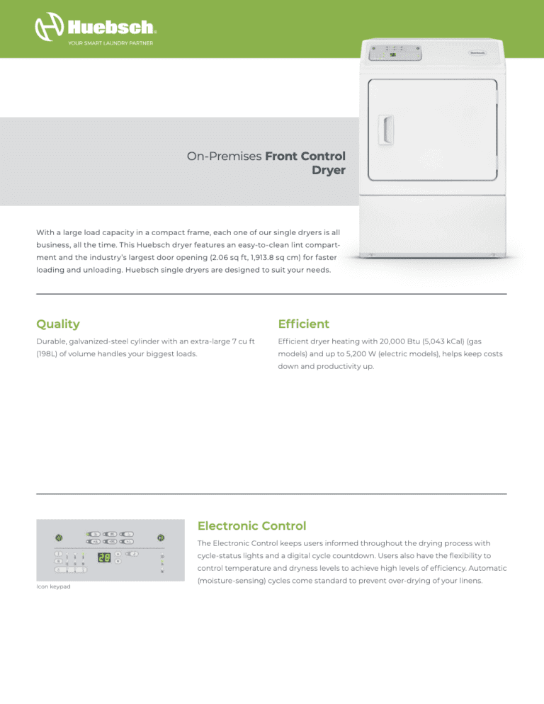 Commercial Dryers - Huebsch